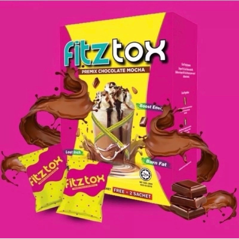 FITZTOX PREMIX CHOCOLATE MOCHA APPLE Konjac Jelly Coklat Vitamilk ...