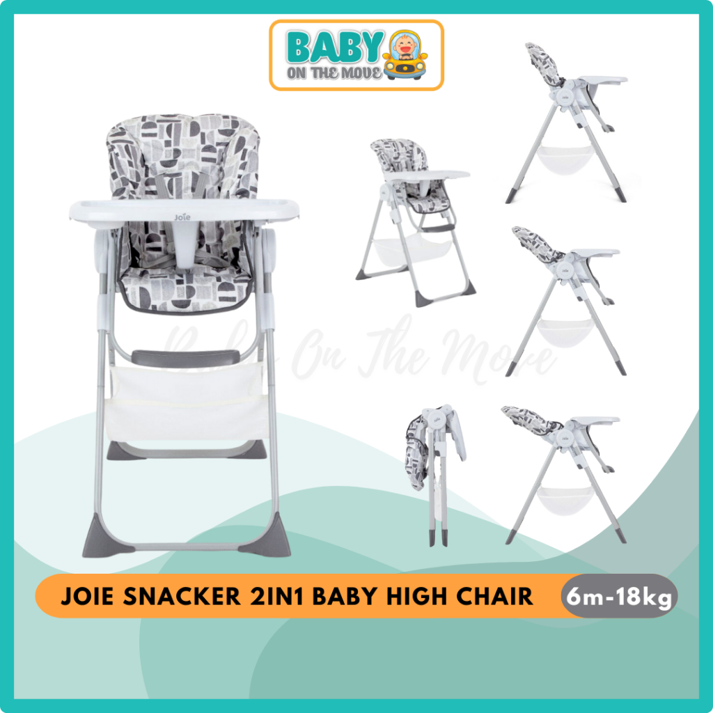 JOIE Snacker 2in1 Baby High Chair Kerusi Makan 6month to 15kg | Shopee ...
