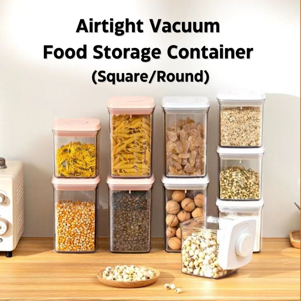 Airtight Vacuum Food Storage Container PET Plastic Food Container ...