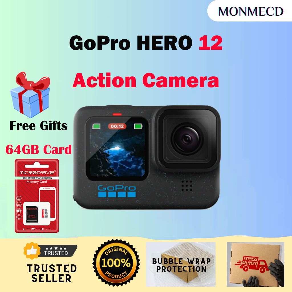 【Ready Stock】GoPro HERO12/11/11mini Waterproof Action Camera with 5 ...