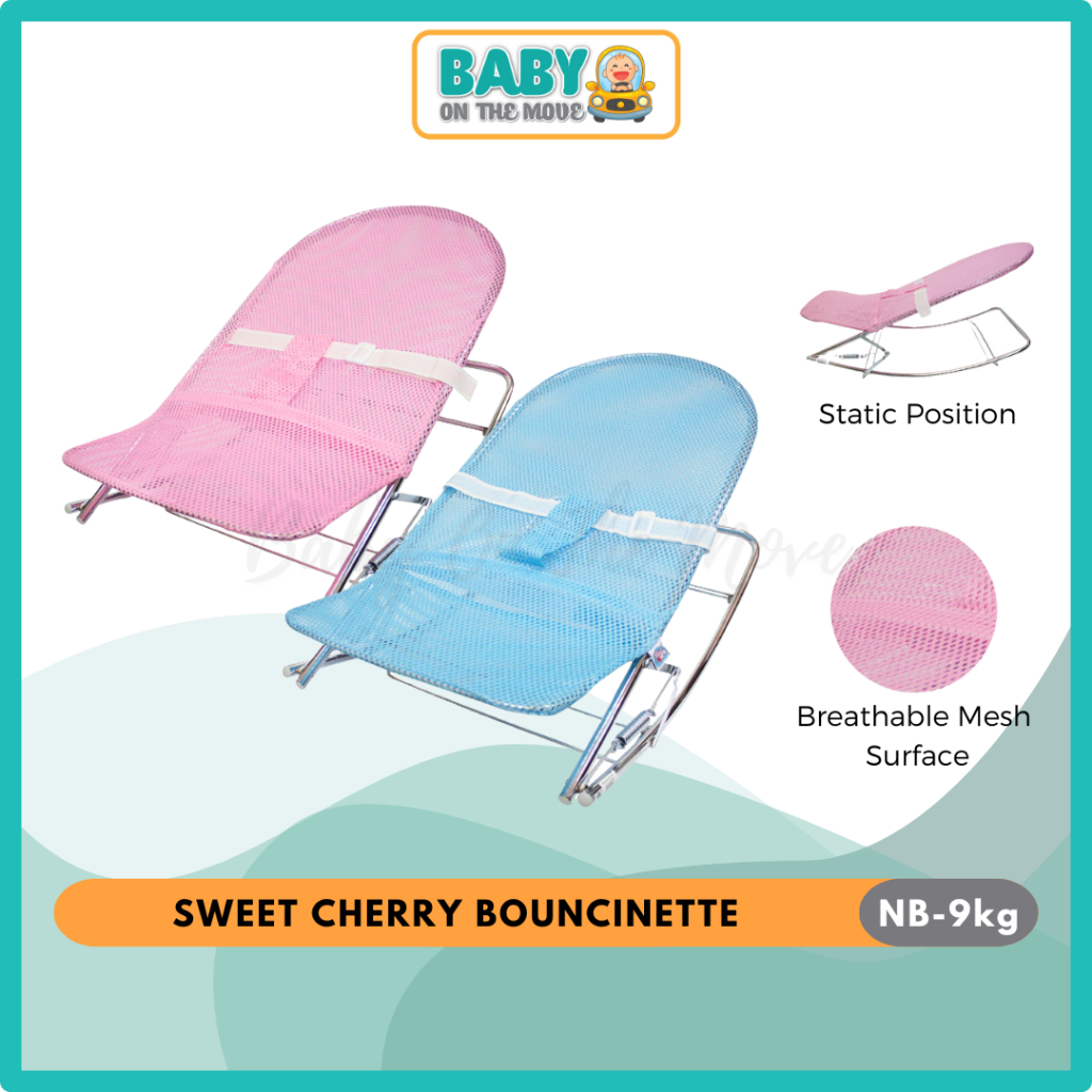 SWEET CHERRY Baby Bouncinette Rocker From Newborn 0-6 Months / 9kg ...