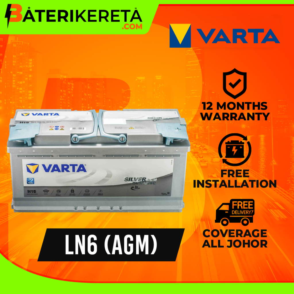 VARTA SILVER DYNAMIC AGM DIN105 (LN6) CAR BATTERY | Shopee Malaysia