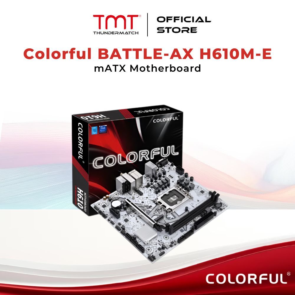TMT Colorful BATTLE-AX H610M-E WIFI V20 mATX Motherboard | Shopee Malaysia