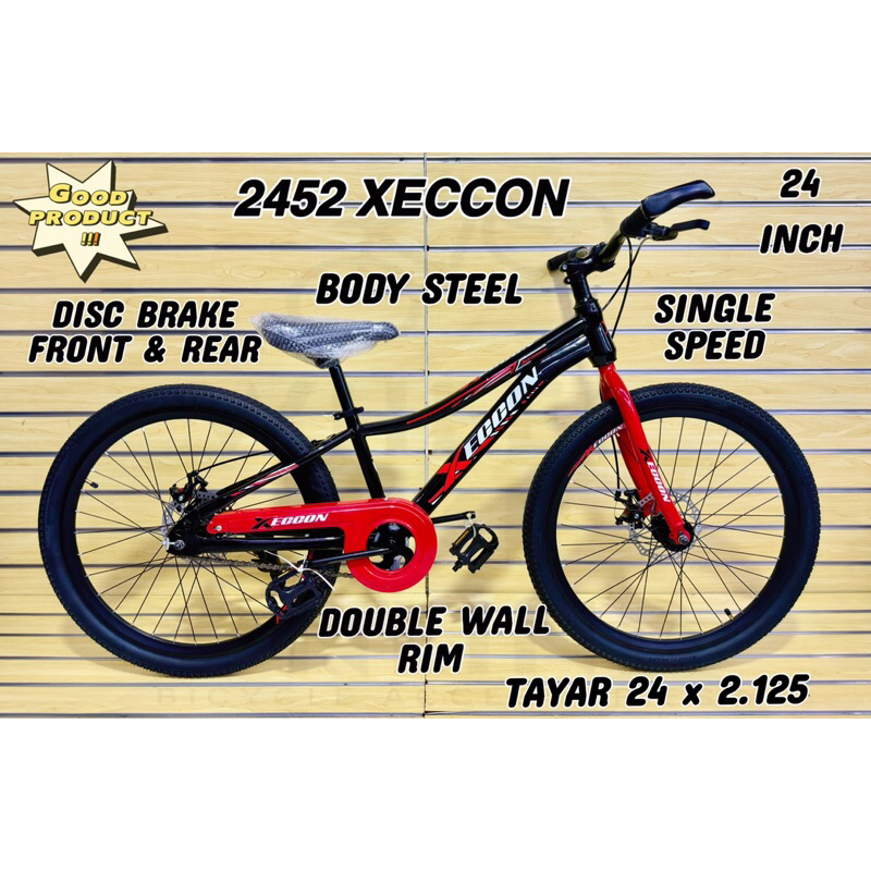 BASIKAL SIZE 24 INCH / Basikal single Speed / BASIKAL BUDAK / Basikal ...