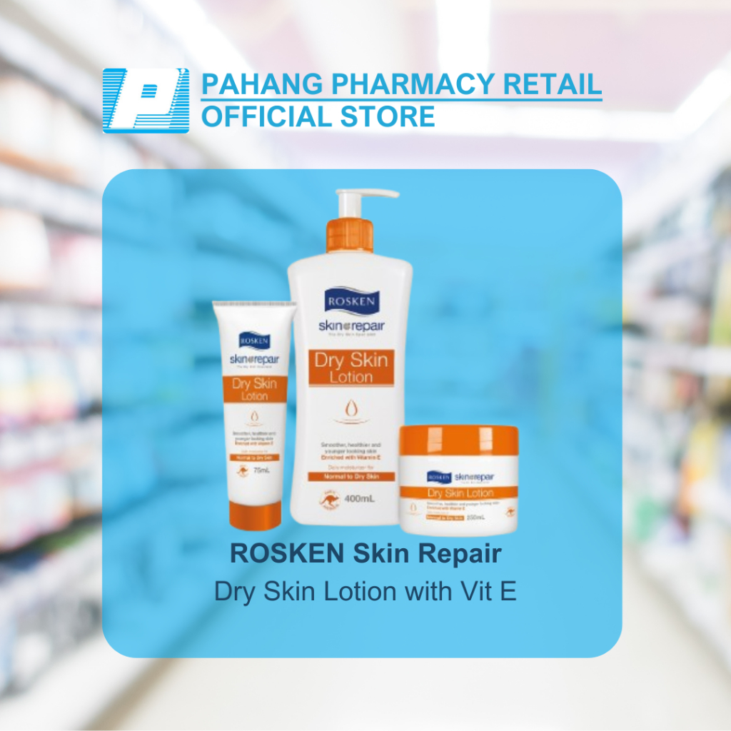 ROSKEN Skin Repair Dry Skin Lotion with Vit E 400ml | 250ml | Shopee ...