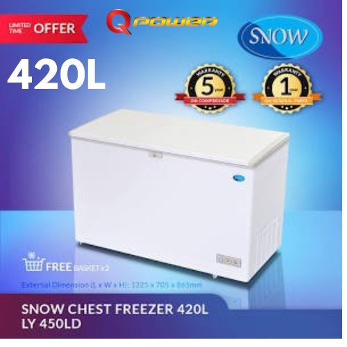 SNOW Chest Freezer 230L / 320L /420L / LY250LD /LY350LD/LY450LD /Lid ...