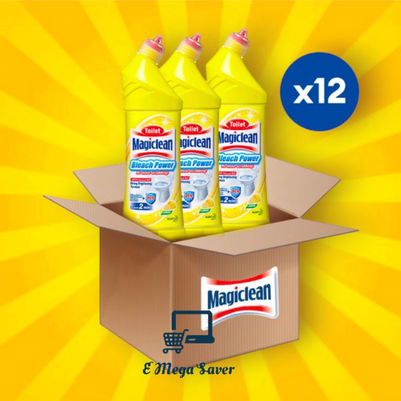 Magiclean Bleach Power Toilet Bowl Cleaner 500ml x 12s | Shopee Malaysia