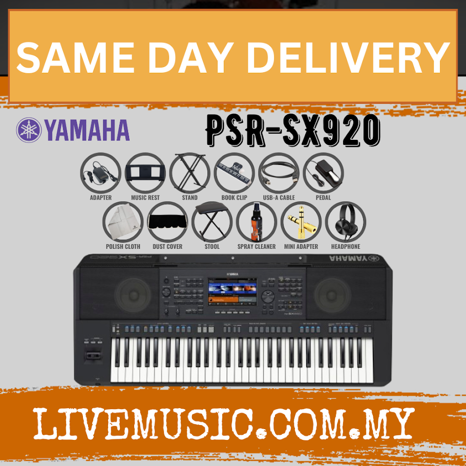 Yamaha PSR-SX920 61-key Professional Arranger Workstation w/Accessories ...