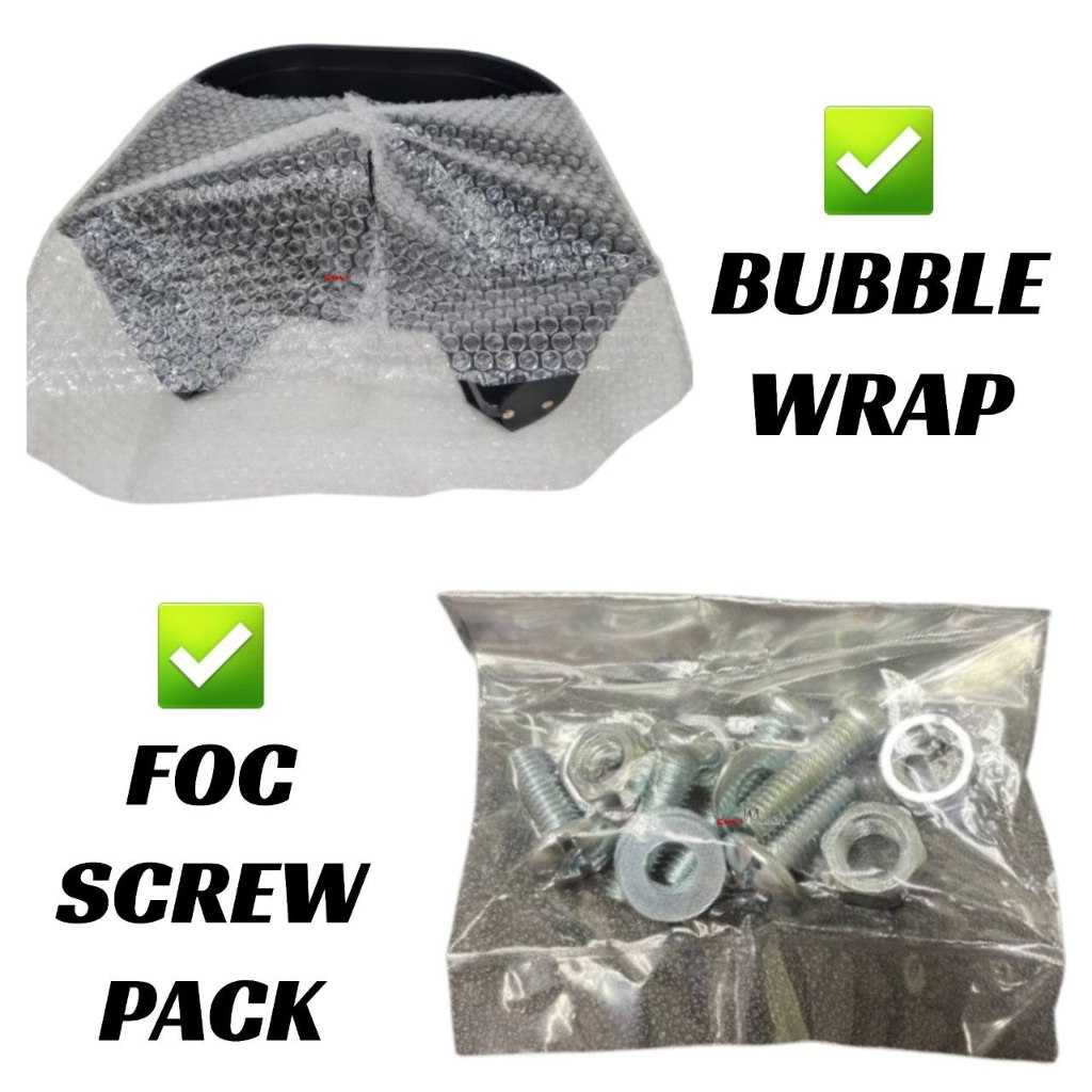 SYM BENELLI R18i Quality PVC Bakul Motor Raga/Besi Basket (Bubble Wrap ...