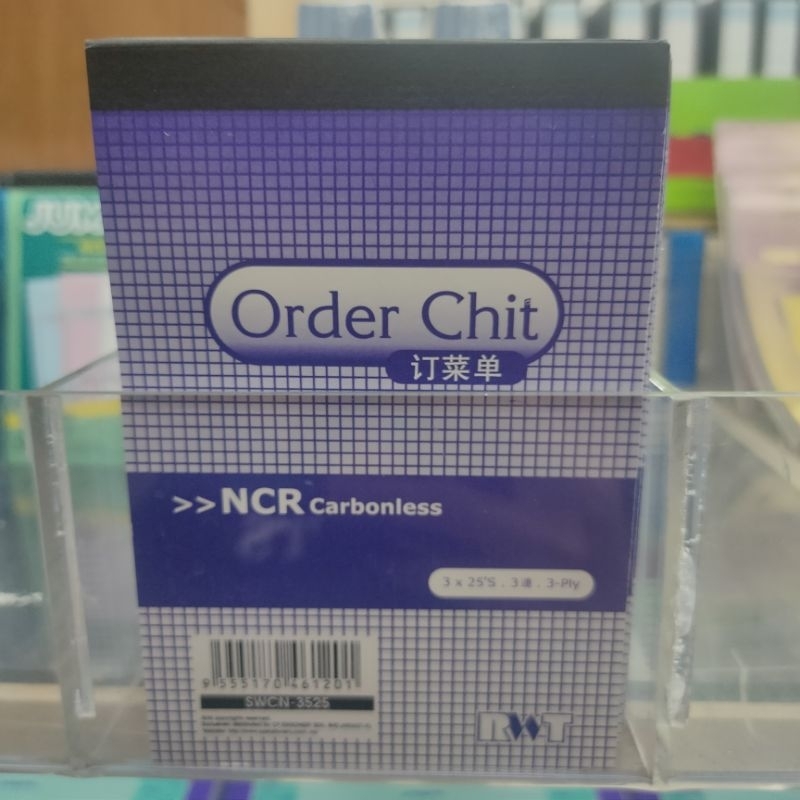 (3,5book) Order Chit订菜单>>NCR Carbonless SWCN-3525 /// midashi | Shopee ...