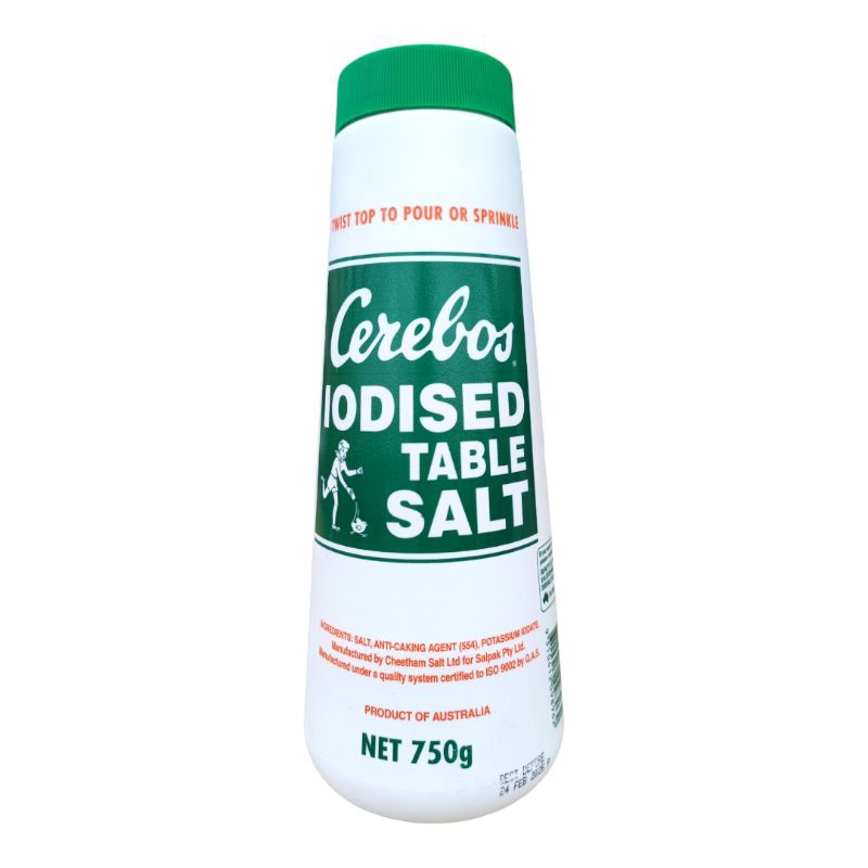 CEREBOS Iodised Table Salt 750g Product from AUSTRALIA | Shopee Malaysia