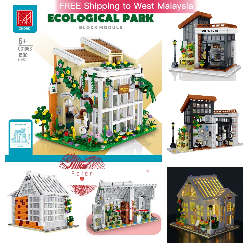 MORK 031061-63 The Ecological Park Building Block with Light Street ...