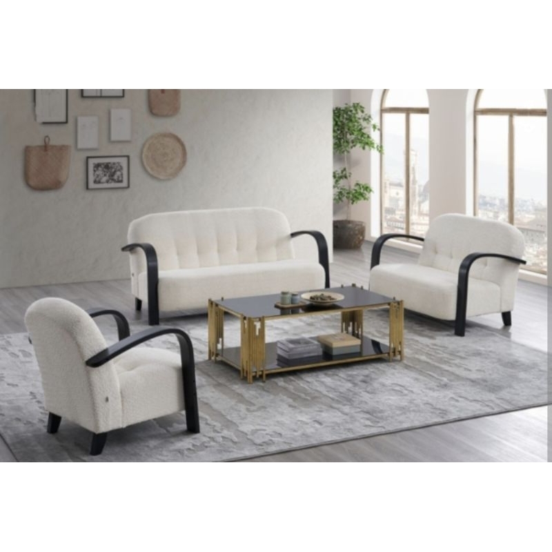 HAKURO 1+2+3 tempat duduk kerusi kayu getah | Shopee Malaysia