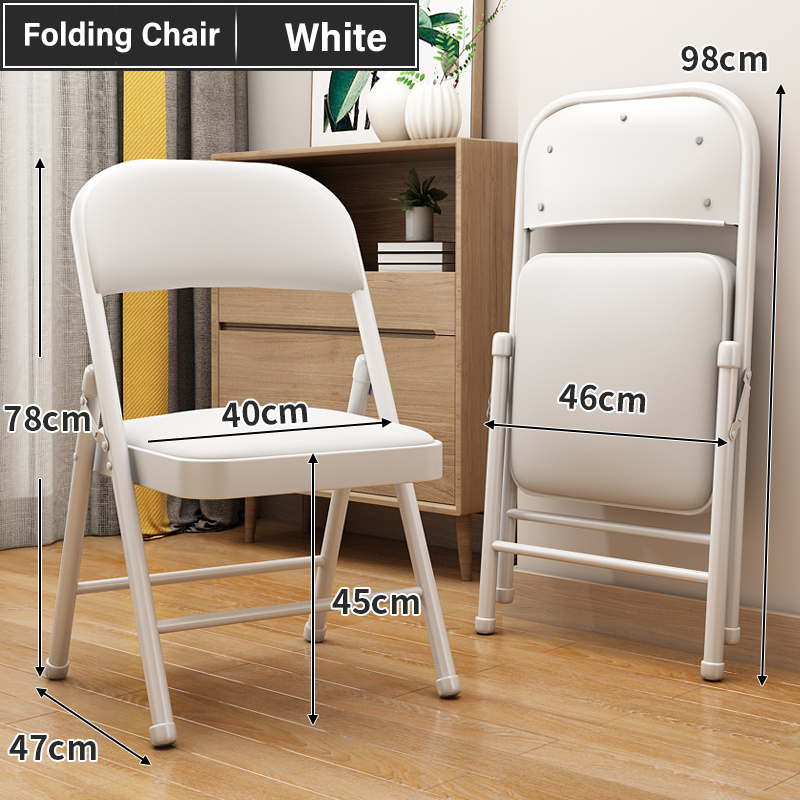 【No installation】 Foldable Chair With Cushion Negotiation Chair ...