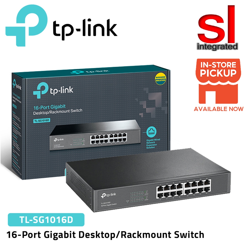 TP-Link TL-SG1016D 16 Port Gigabit Desktop Rackmount Switch | Shopee Malaysia