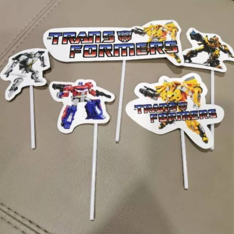 YIBAKE transformer cake topper deco robot | Shopee Malaysia