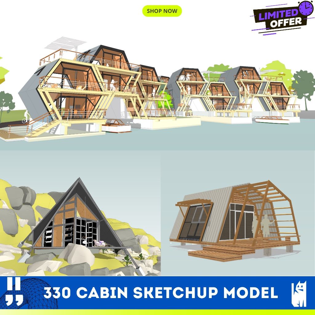 330 Set Cabin Design Sketchup | Shopee Malaysia