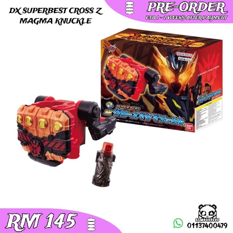 PREORDER DX Superbest Cross-Z CrossZ Cross Z Magma Knuckle Kamen Rider ...