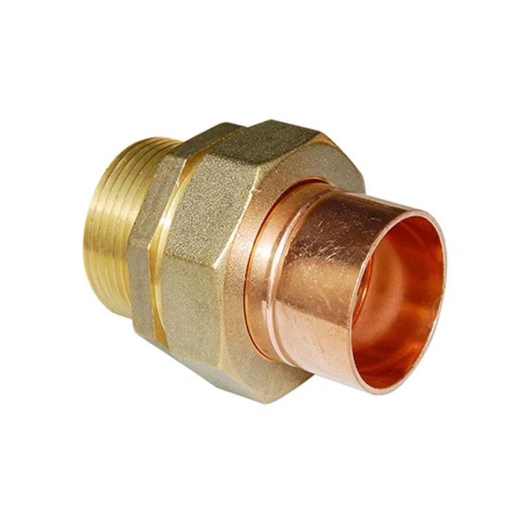 Brass 3" BSPP Male/Female Threaded + 76mm Copper Fitting Straight Union Nut Socket Welding Pipe ...