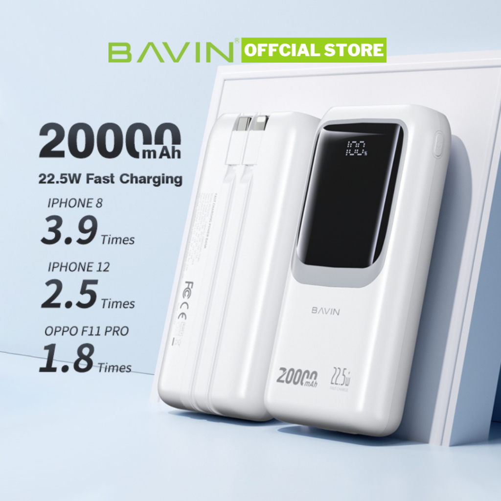 BAVIN PC1030S 20000mah 22.5W Fast Charging Powerbank | Shopee Malaysia