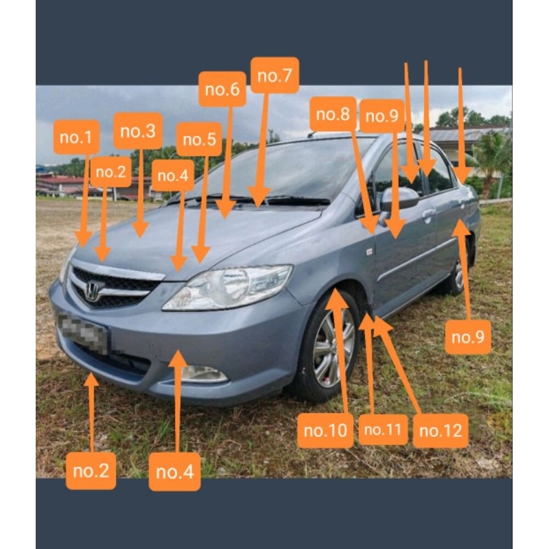 honda city GD8 body clip | Shopee Malaysia