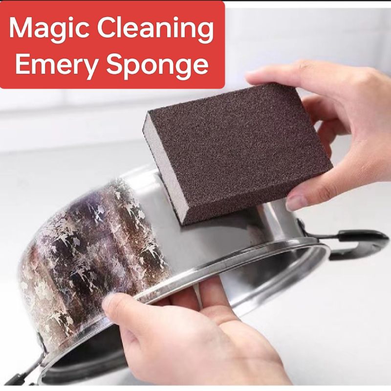 Emery sponge nano cleaning dishwashing sponge to rust and ...