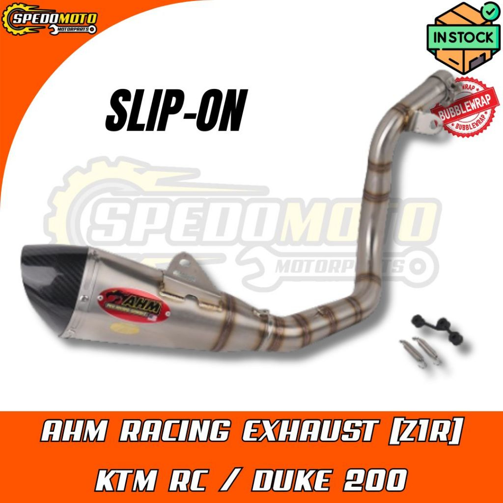AHM RACING EXHAUST [Z1R] KTM RC DUKE 200 SLIP ON | Shopee Malaysia