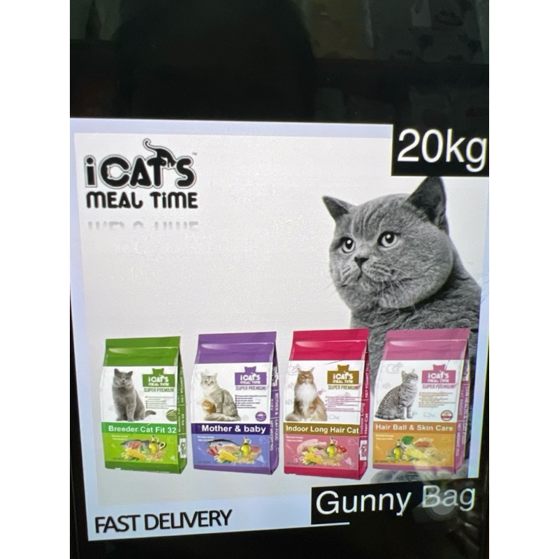 icats cat dry food 20kg | Shopee Malaysia