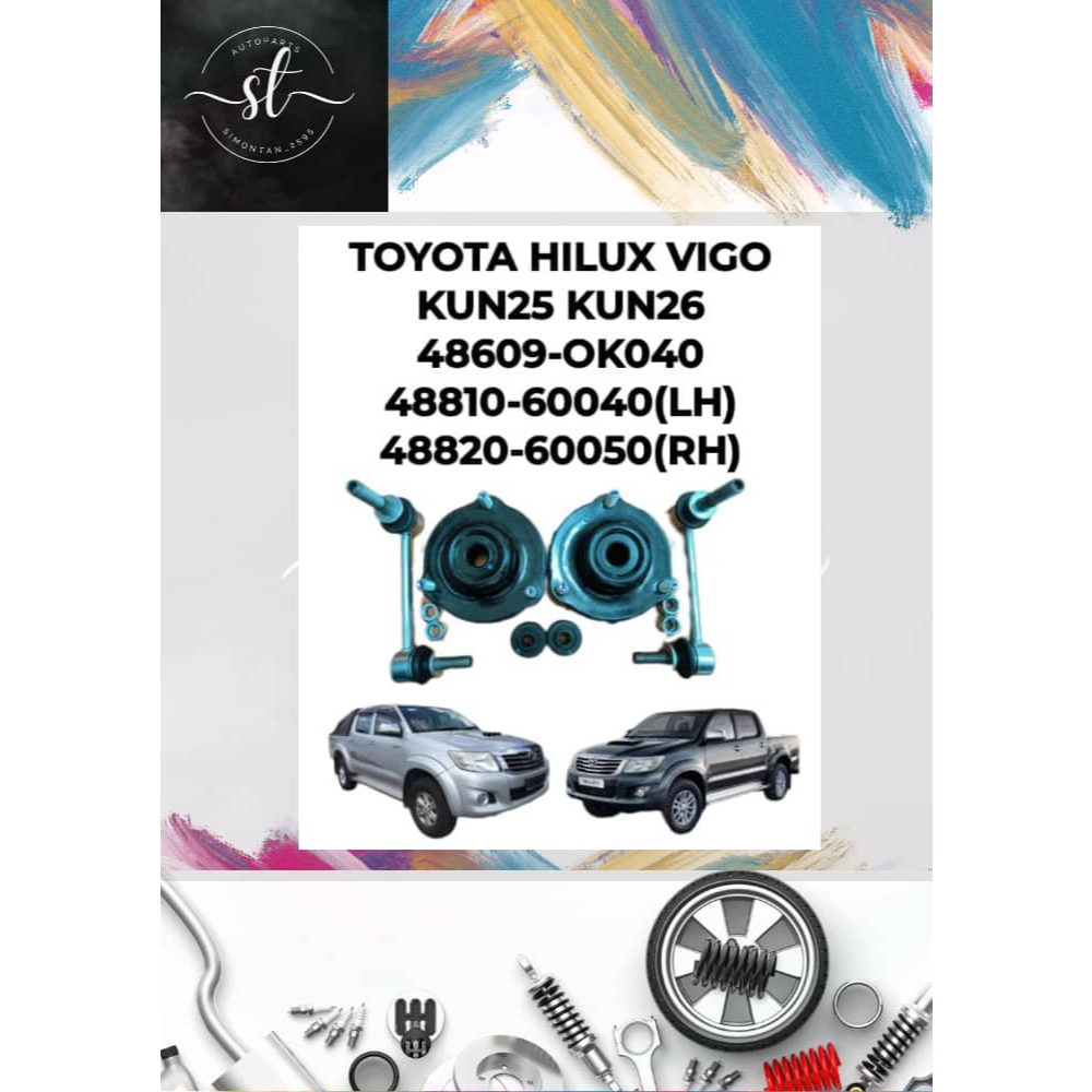 Toyota Hilux Vigo Kun25 Kun26 Front Absorber Mounting (48609-0K040 ...