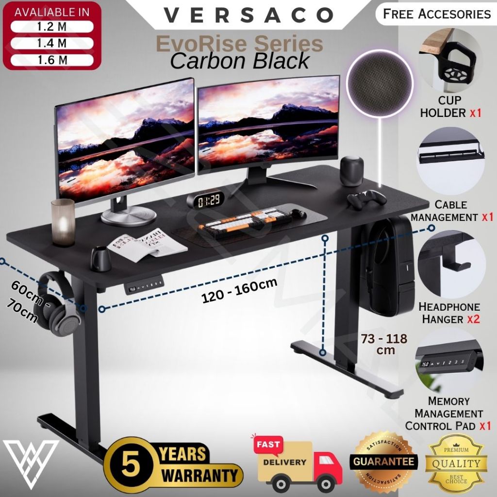 Standing Desk Office Table Adjustable Height Table Gaming Table ...