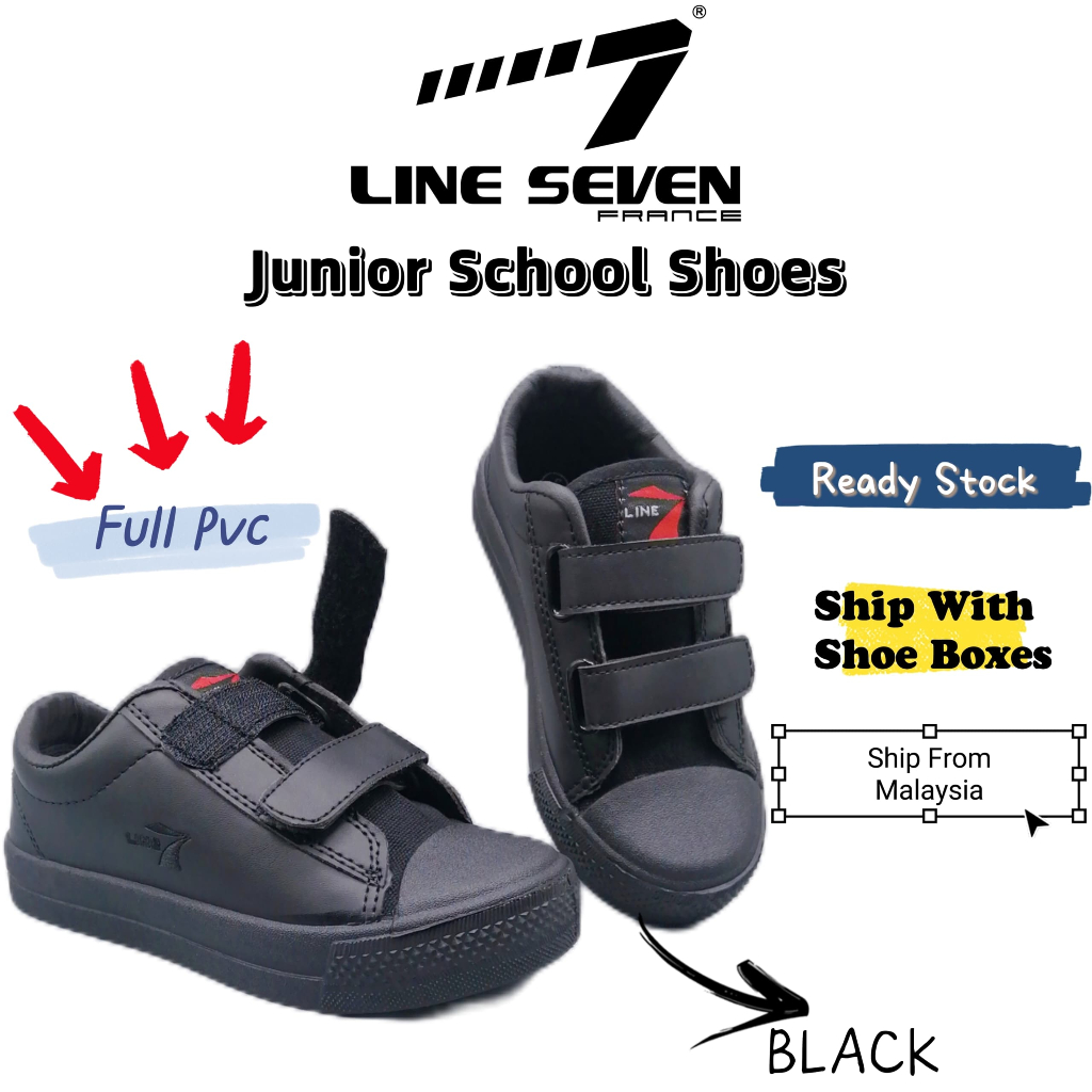 [Line Seven] LINE7 JL202 JUNIOR/KIDS SCHOOL SHOES - READY STOCKS ...