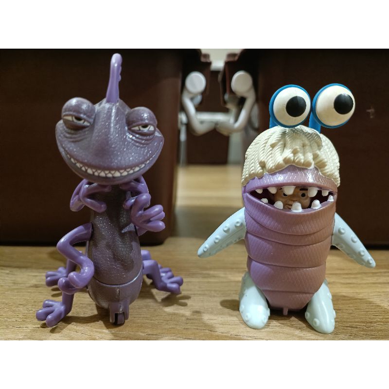 (2 pcs Set) Vintage 2001 Monster Inc Randall Boggs & Boo McDonald's ...