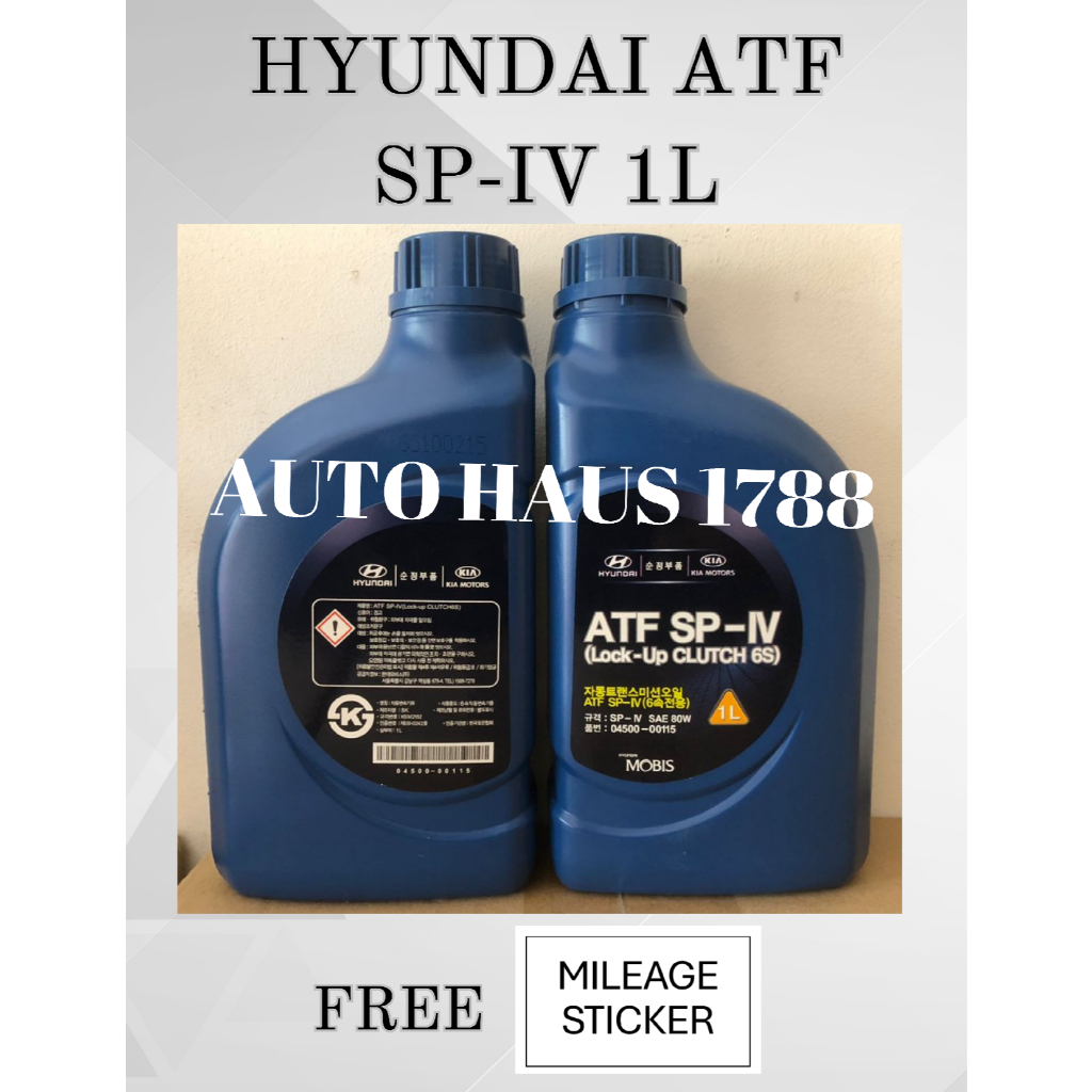 HYUNDAI ATF SP-IV 1L 100% ORIGINAL | Shopee Malaysia