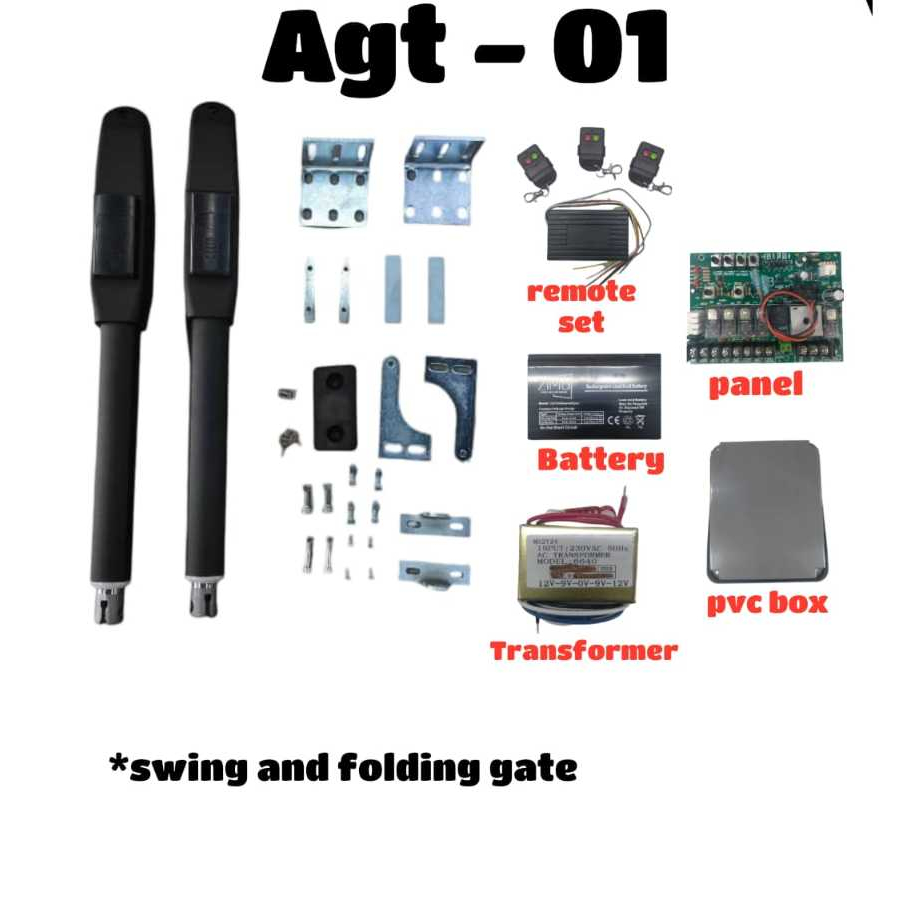 AGT 01 MOTOR AUTOGATE / AGT 01 BLACK SWING AND FOLDING MOTOR AUTOGATE | Shopee Malaysia