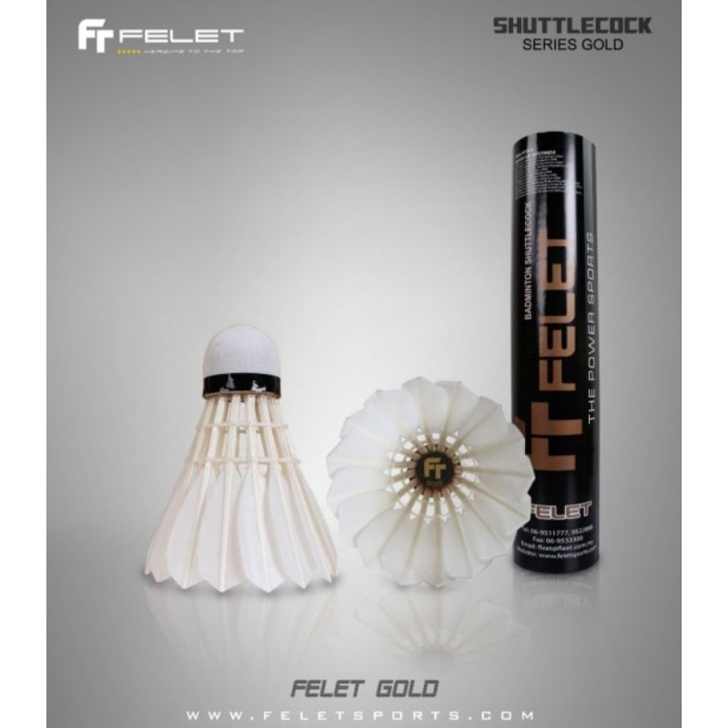 FELET GOLD BADMINTON SHUTTLECOCK! (100% ORIGINAL) | Shopee Malaysia
