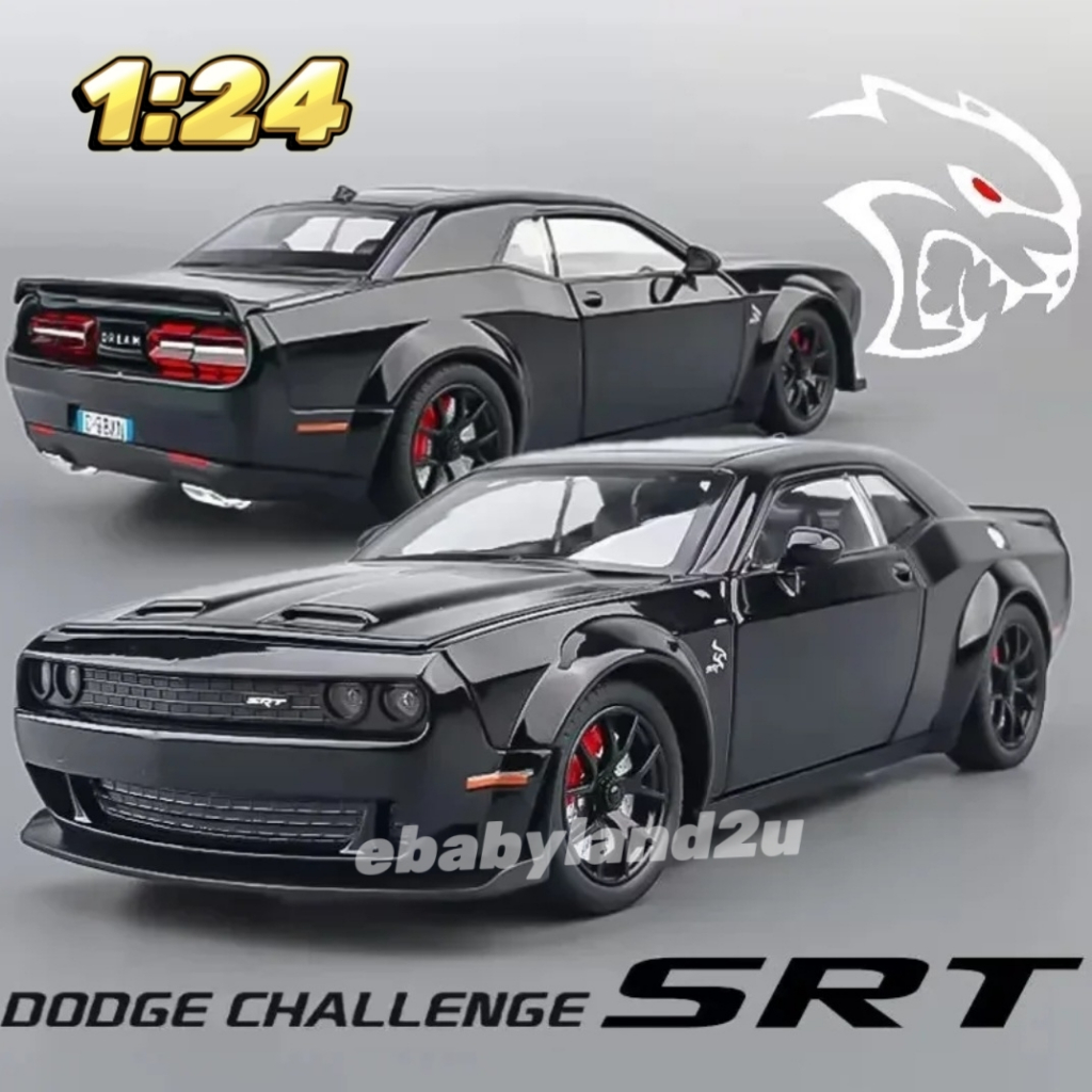 Die Cast 1:24 Dodge Challenger SRT Hellcat Diecast Vehicle Model ...