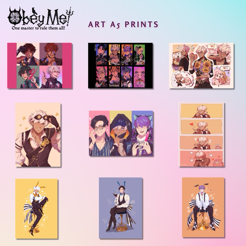 Obey Me! Art Prints (A5&A6) | Shopee Malaysia