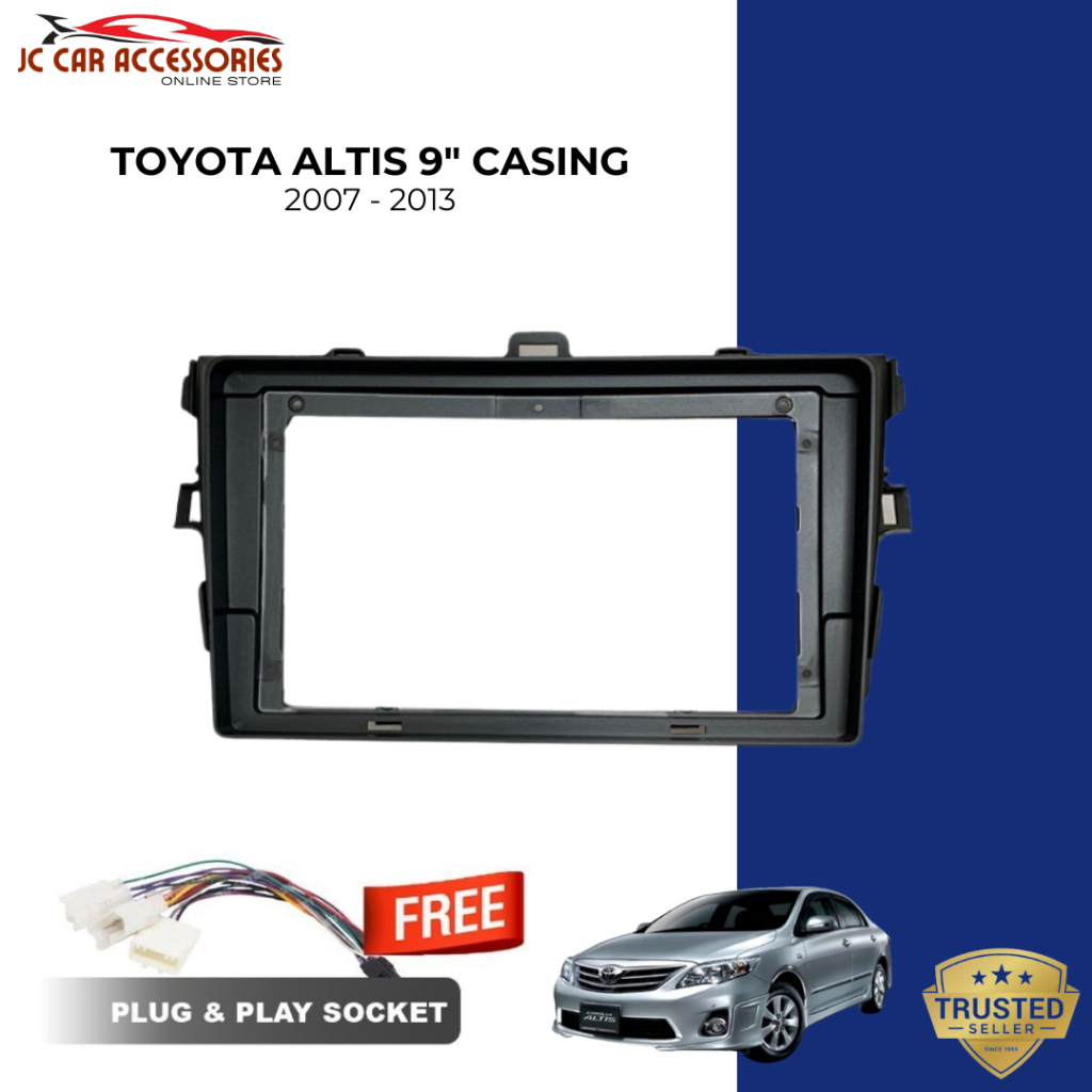Toyota Altis 2007 - 2013 Android Player Casing With Socket Plug & Play ...