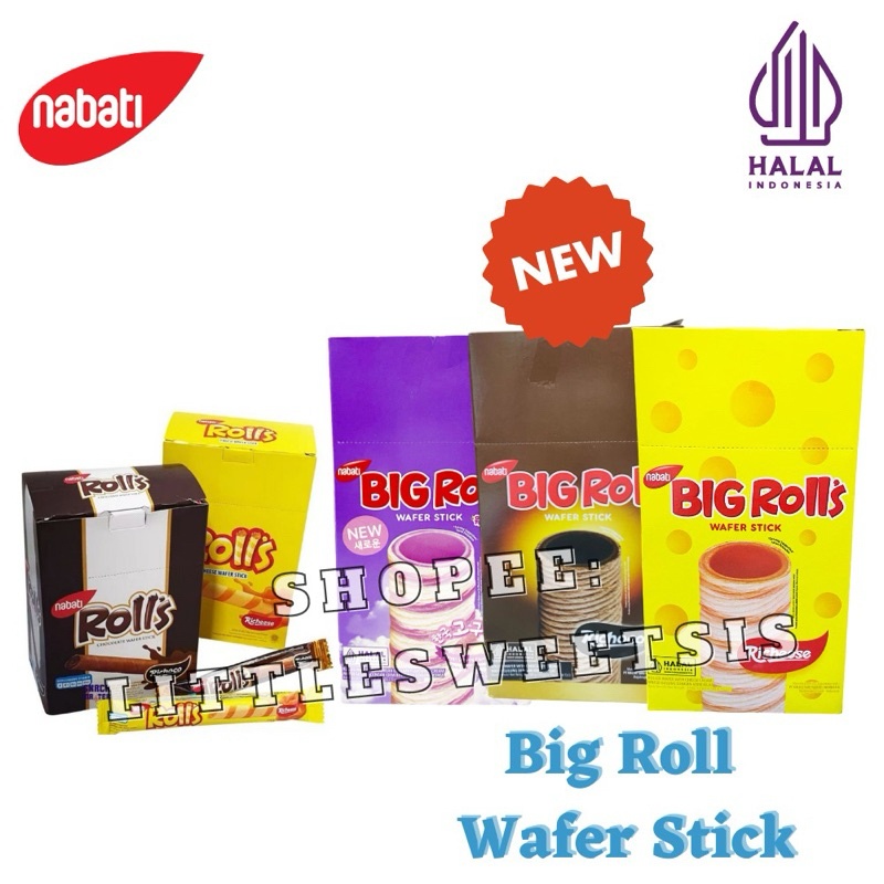 NABATI ROLL WAFER STICKS [20'PCS*6G]/ NABATI BIG ROLL [10PCS*14G ...