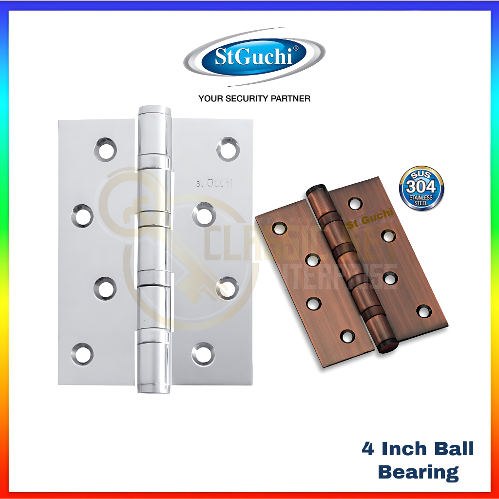 St Guchi 4 inch Heavy Duty 4 Ball Bearing Hinges Model SGDH-743025-4BB ...