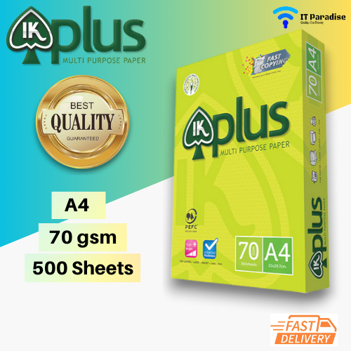 IK Plus Green A4 Paper (70gsm/500sheets) / 100% Original A4 Paper | Shopee Malaysia