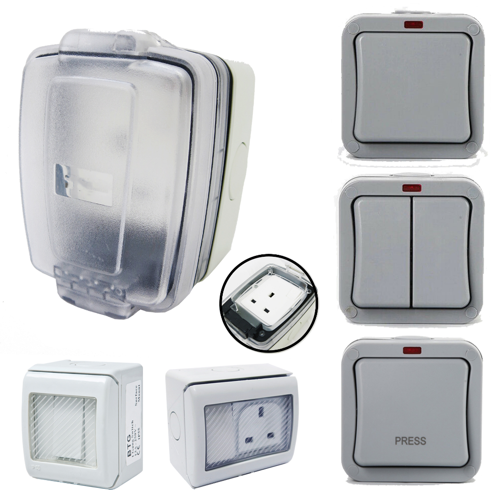 3H Suis/Suis Loceng 13A/20A IP55/IP66 Outdoor Kalis Cuaca Hard Cover ...