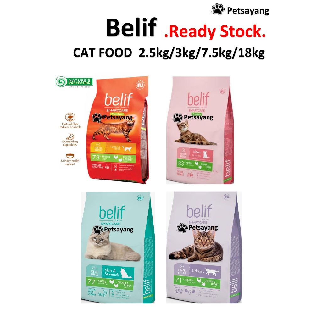 Belif Cat Food Premium - Makanan Kucing (2.5kg) - Adult Chicken ...