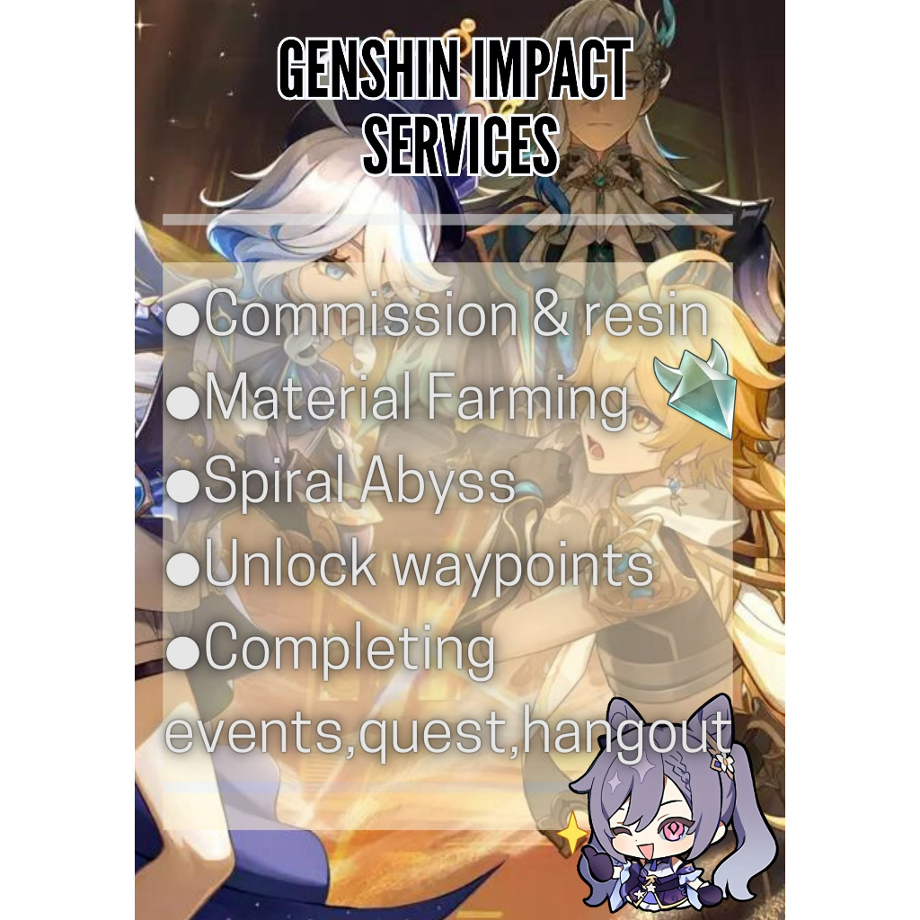 Genshin Impact Services| Genshin Event Boosting| Joki Spiral Abyss Genshin👍👍 | Shopee Malaysia