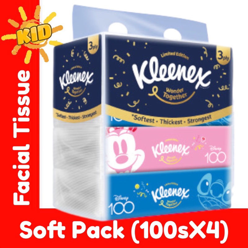 Kleenex Facial Tissue Soft Pack Limited Edition Disney D100 - 3PLY ...