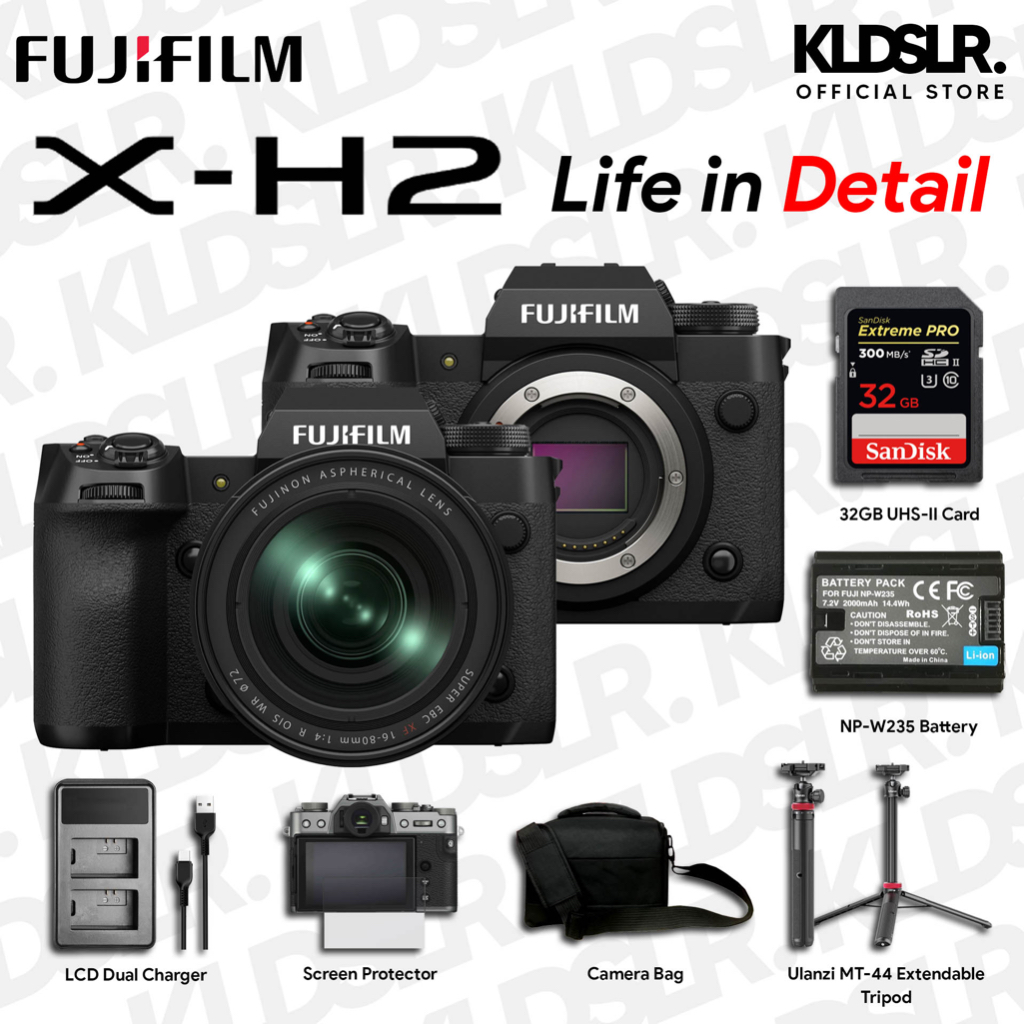 [READY STOCK] FUJIFILM X-H2 / XH2 / X-H2S / XH2S Body & 16-80mm Lens Mirrorless Camera (Fujifilm ...