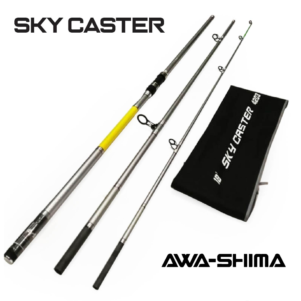 AWASHIMA 18' SKY CASTER SURF Fishing Rod , Surf Rod , Saltwater Fishing ...