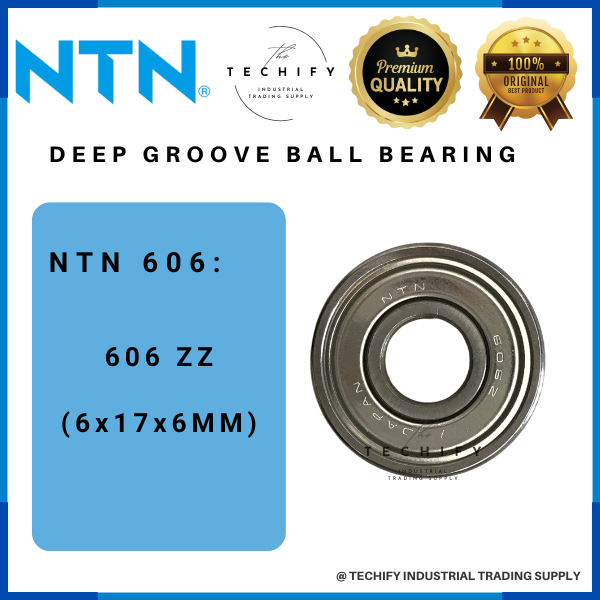 NTN 606 ZZ DEEP GROOVE JAPAN BALL BEARING 606 ZZ 100% ORIGINAL MADE IN ...