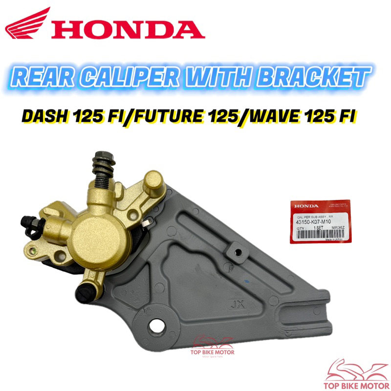 HONDA DASH125 REAR CALIPER WITH BRACKET FUTURE125 WAVE125 I DASH 110 V2 ...