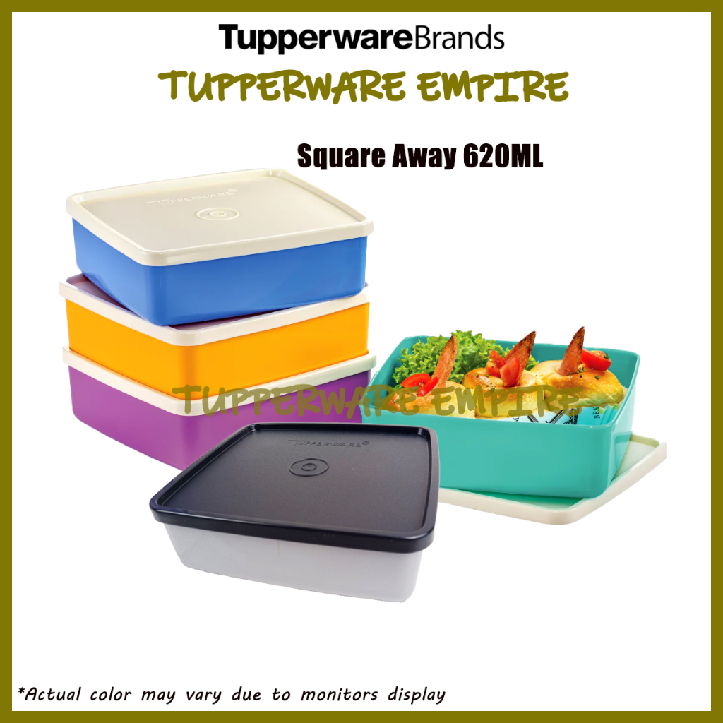 Tupperware Brands Square Away 620ML Square Container Bekas Makanan BPA ...